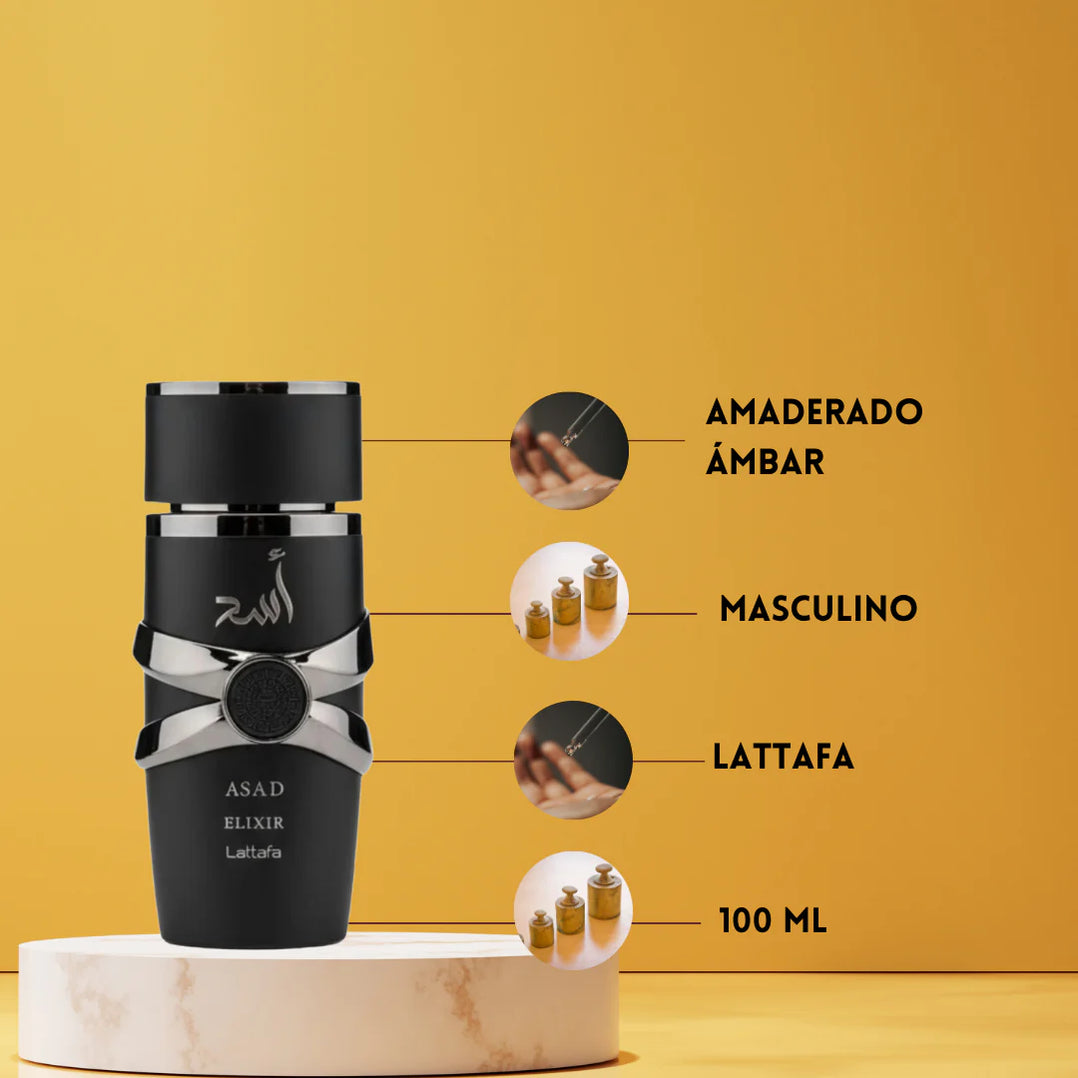 Eau de Parfum Asad Elixir para Hombres 100mL - Lattafa ♛ — Hola Princesa